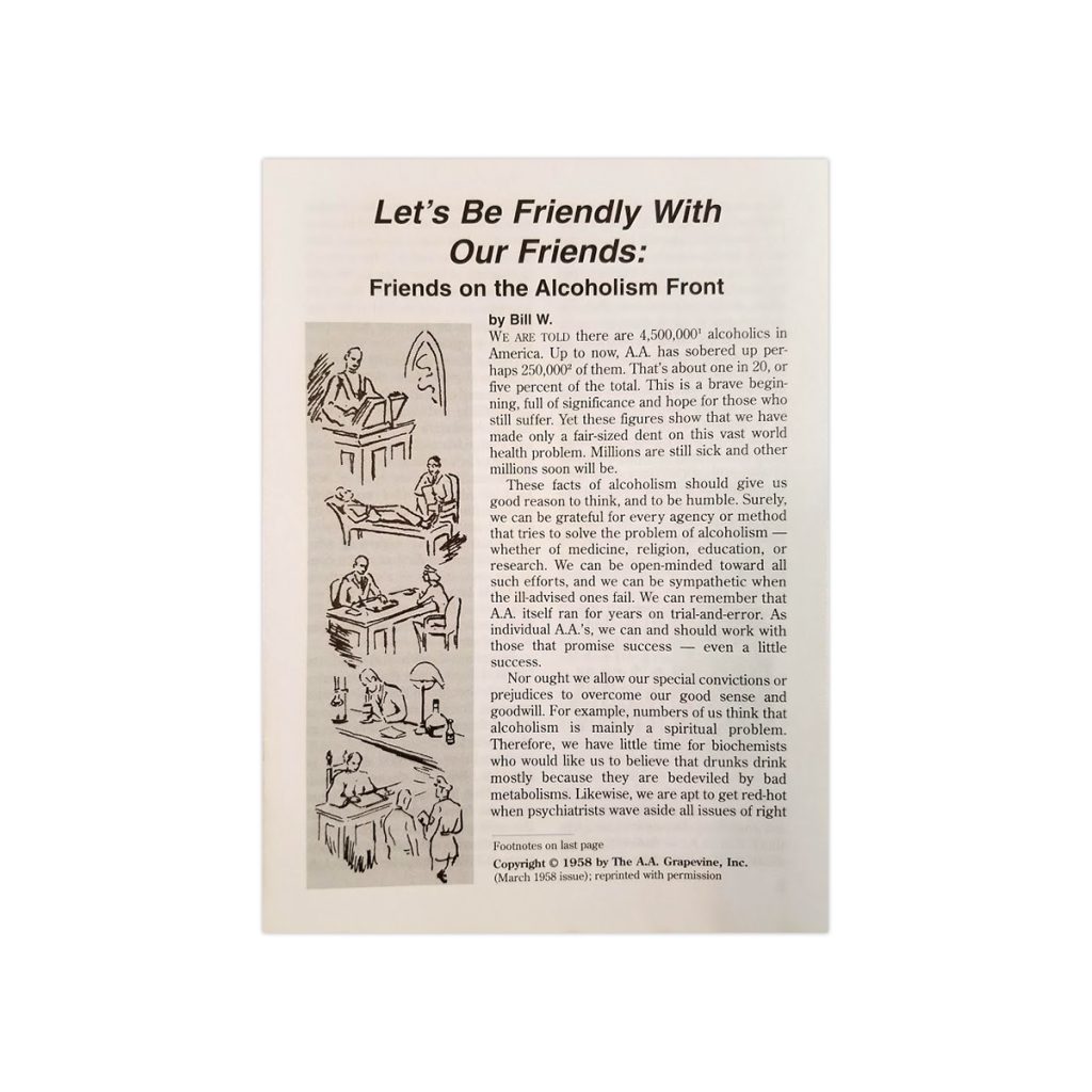 AA Pamphlets at Alcoholics Anonymous Conference Approved Store