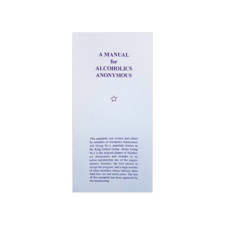 Manual for Alcoholics Anonymous - Alcoholics Anonymous Cleveland