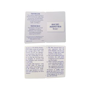 AA Wallet Size Cards - Alcoholics Anonymous Literature