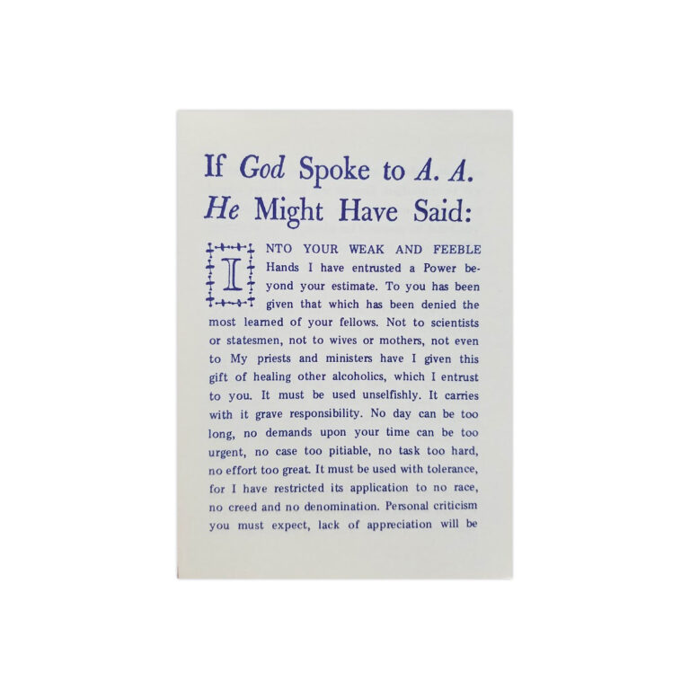 AA Pamphlets at Alcoholics Anonymous Conference Approved Store